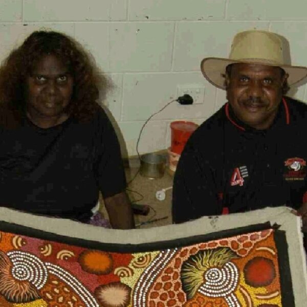 Damien and Yilpi Marks Jangala and Atira Yallingup Aboriginal Art